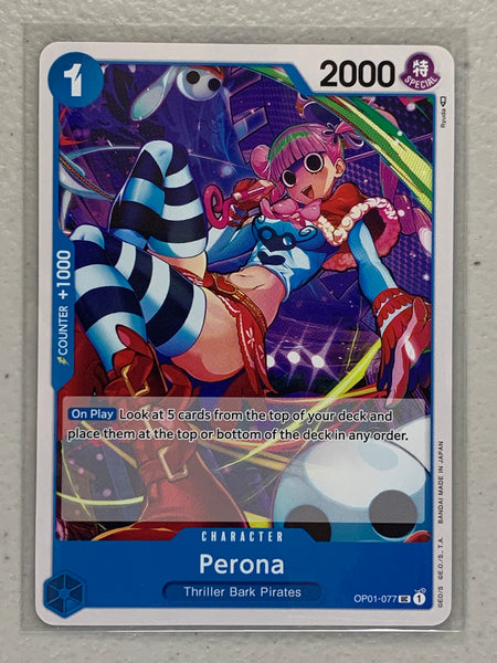 Perona - OP01-077 UC - One Piece Card Game Romance Dawn OP-01 – Slimline Hobbies