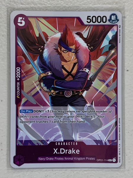 X.Drake - OP01-114 R - One Piece Card Game Romance Dawn OP-01 – Slimline Hobbies