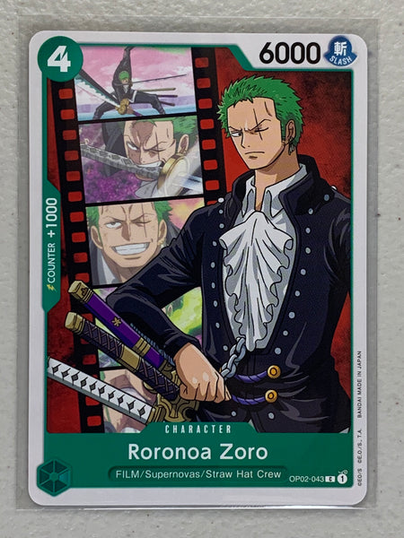 Roronoa Zoro - OP02-043 C - One Piece Card Game Paramount War OP-02 – Slimline Hobbies