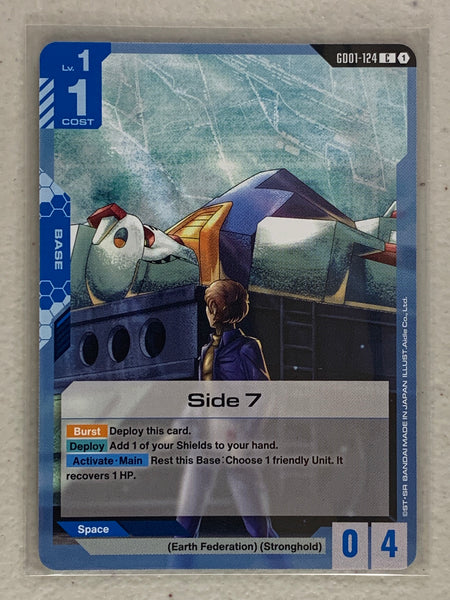 Side 7 - GD01-124 C - Gundam Card Game GD01 Newtype Rising – Slimline Hobbies