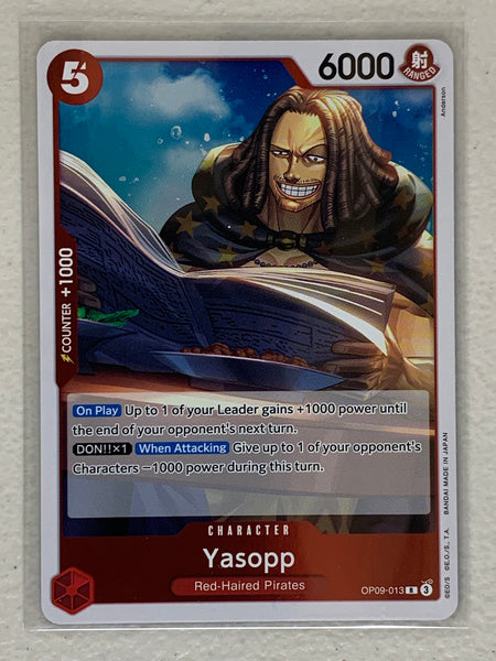 Yasopp - OP09-013 R - One Piece Card Game Emperors in the New World OP – Slimline Hobbies