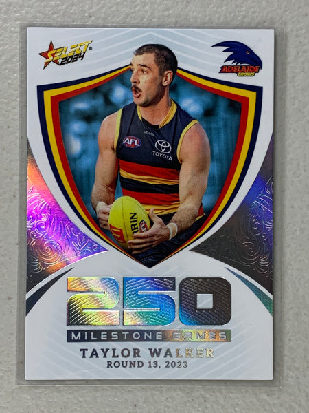 #MG002 Taylor Walker - Adelaide Crows - Milestone Games - 2024 AFL Foo ...