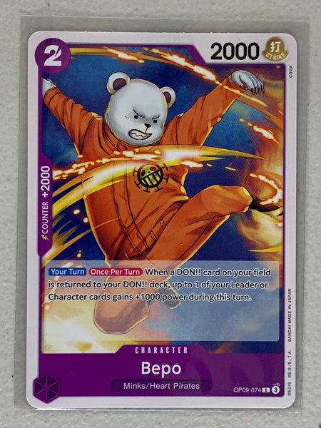 Bepo - OP09-074 C - One Piece Card Game Emperors in the New World OP-0 ...