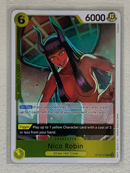 Nico Robin - OP09-107 R - One Piece Card Game Emperors in the New Worl ...