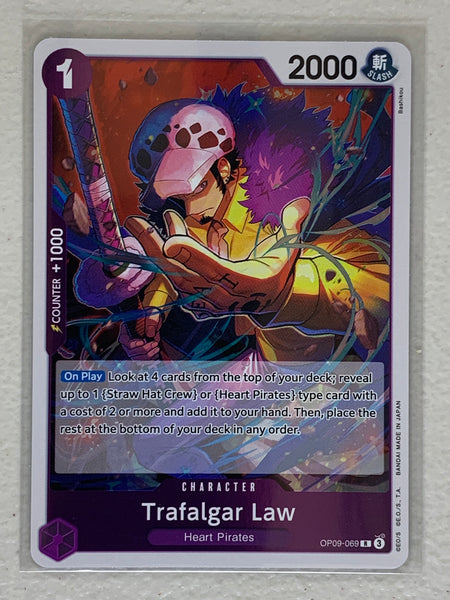 Trafalgar Law - OP09-069 R - One Piece Card Game Emperors in the New W ...