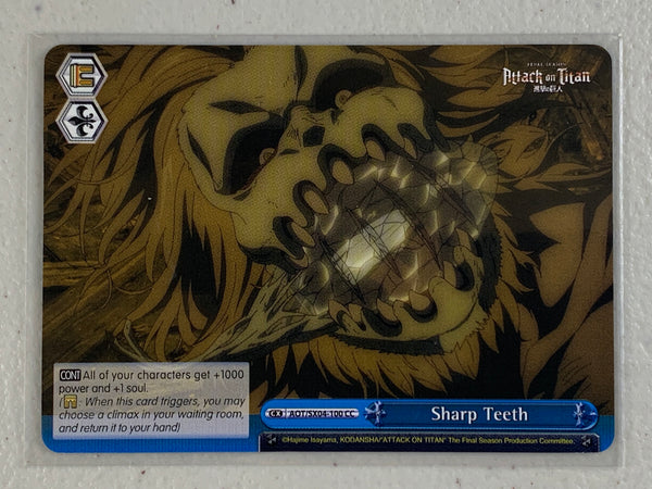 Sharp Teeth - AOT/SX04-100 CC - Weiss Schwarz Attack on Titan Final Se ...
