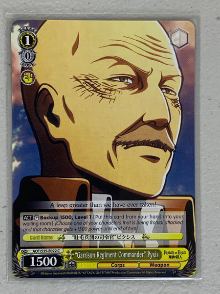 "Garrison Regiment Commander" Pyxis - AOT/S35-E022 C - Weiss Schwarz A ...